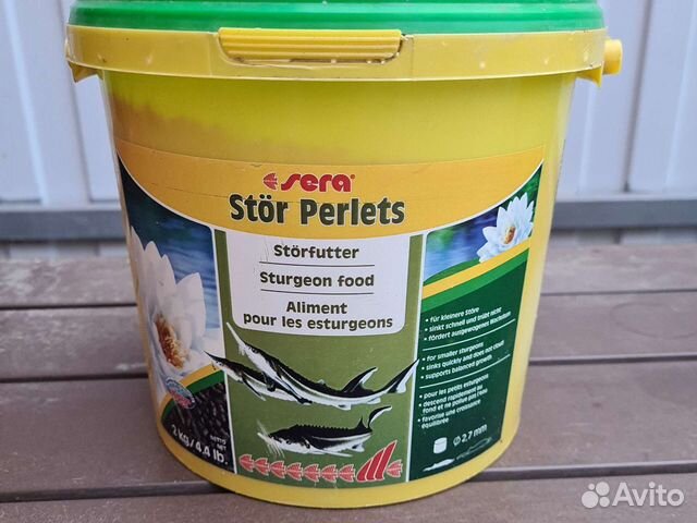 Корм для рыб осётр