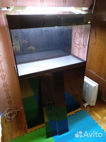 Аквариум aquael 120 л Glossy 80 с тумбой